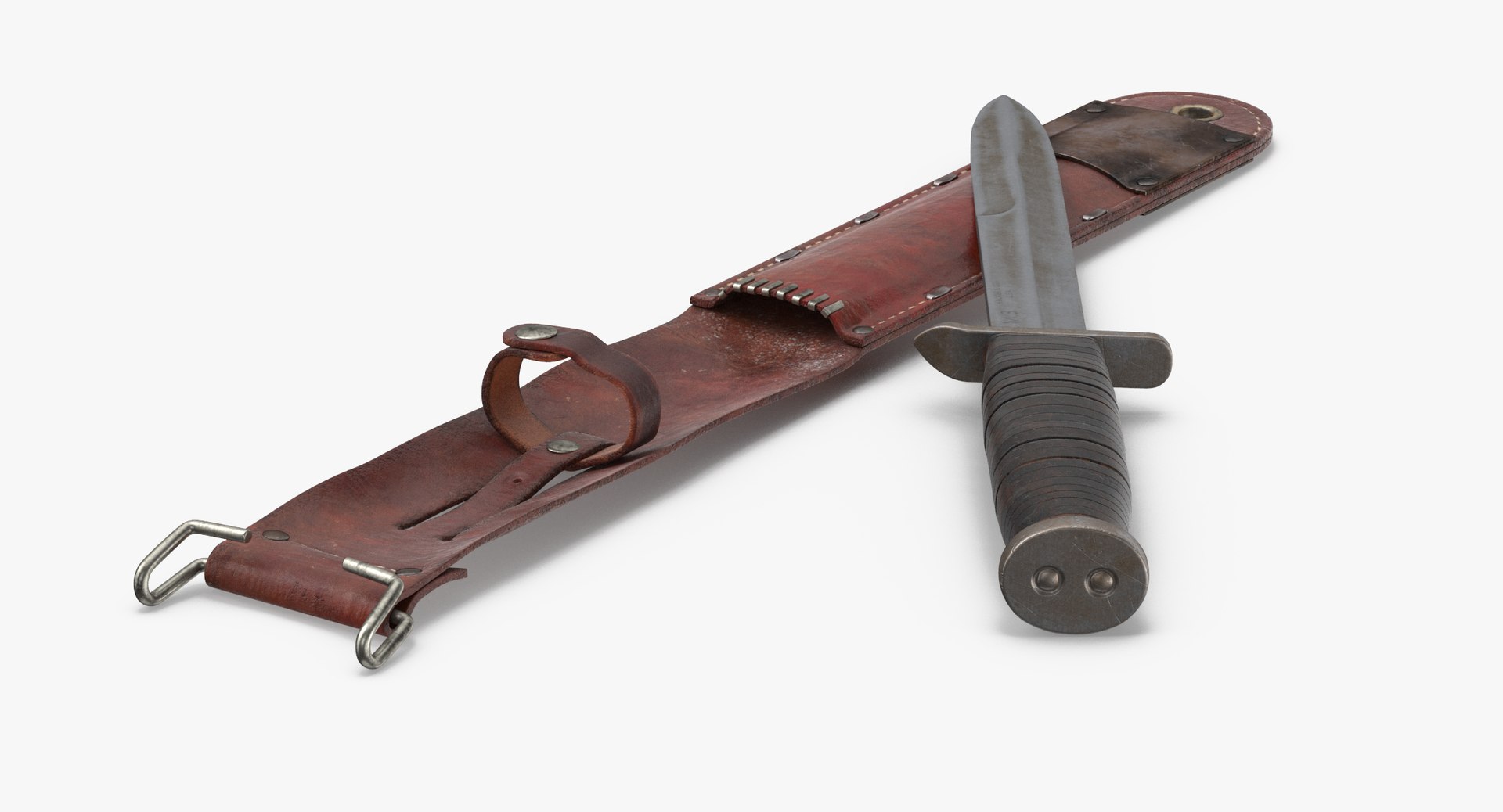 M3 Trench Knife Wwii 3d Model