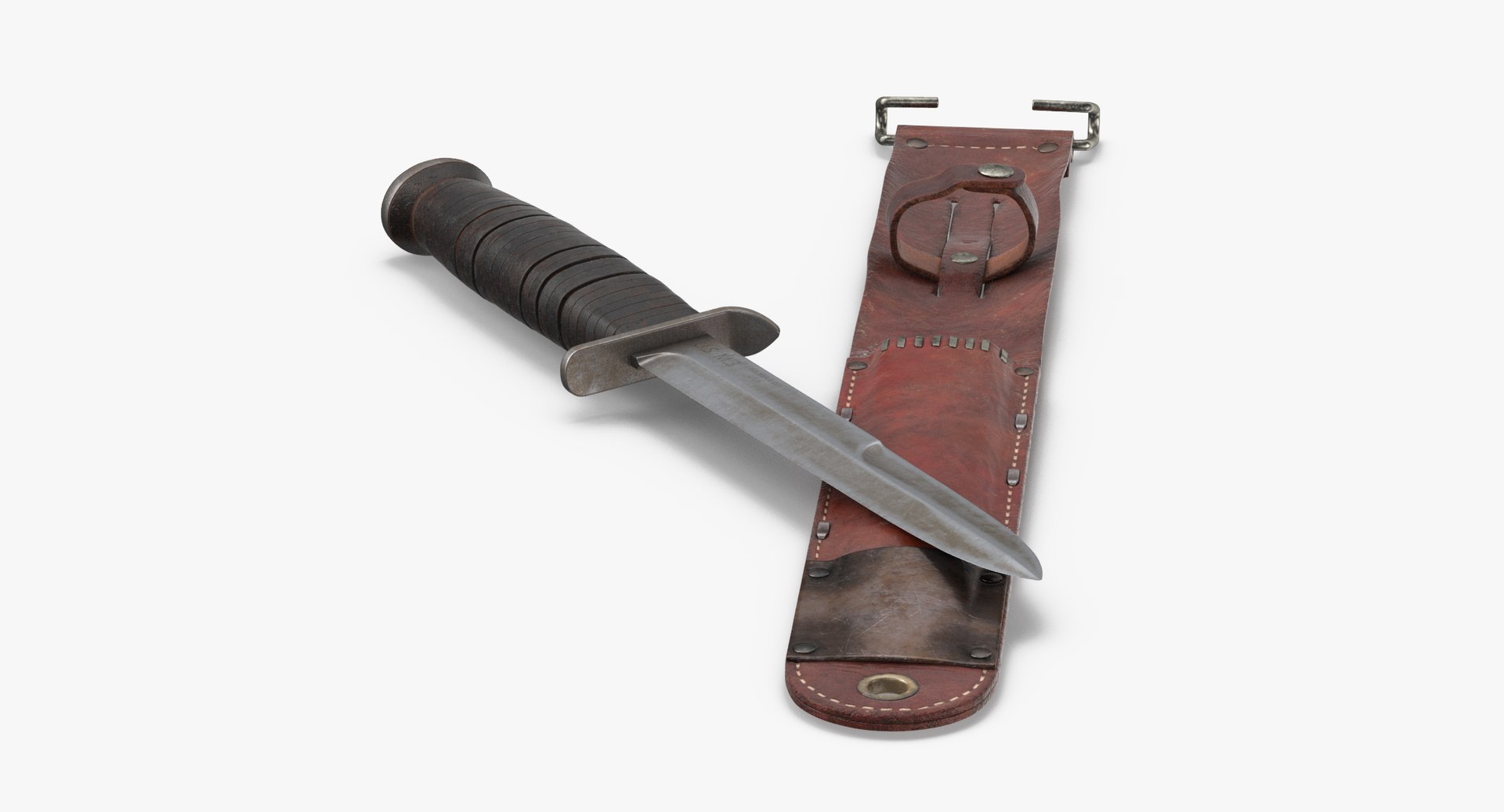 M3 Trench Knife Wwii 3d Model