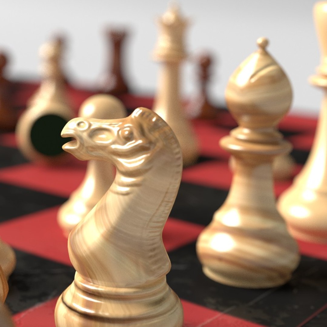 chess set 3d model