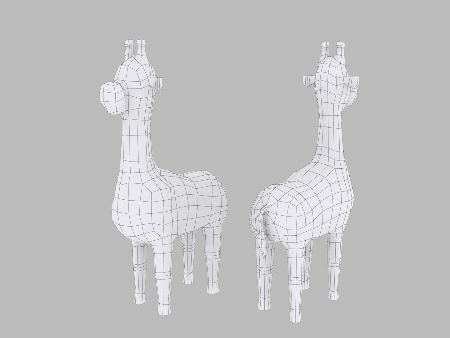 Cartoon Giraffe 3D Model - TurboSquid 1357083