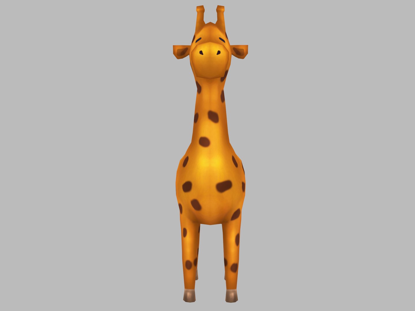 Cartoon Giraffe 3D Model - TurboSquid 1357083