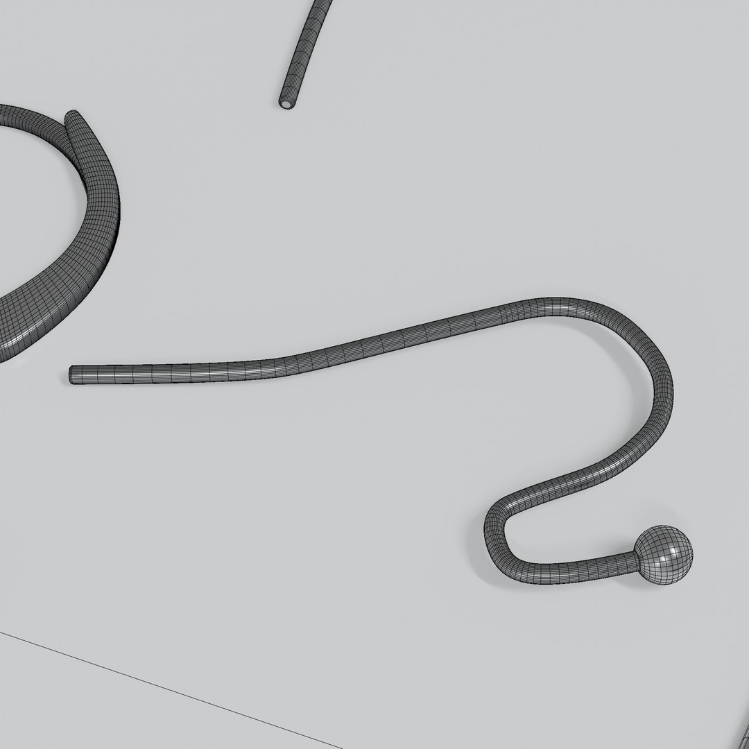 Earrings Hooks And Pins 3D Model - TurboSquid 2243807