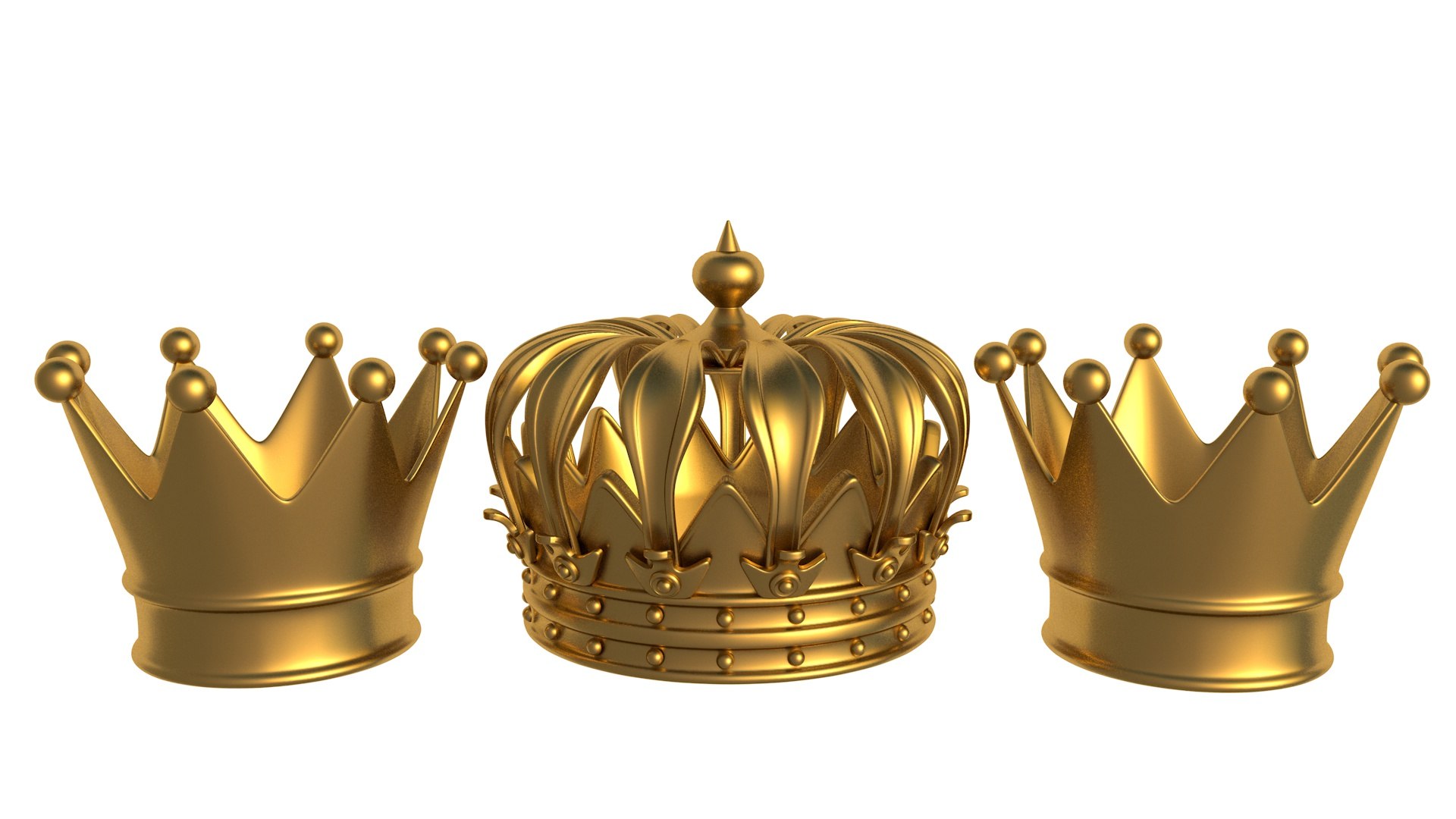 3D Gold Crown - TurboSquid 1819496