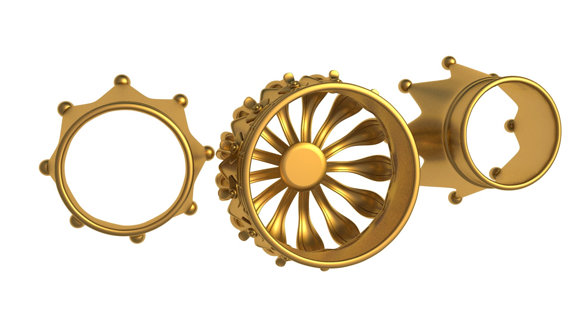 3D Gold Crown - TurboSquid 1819496