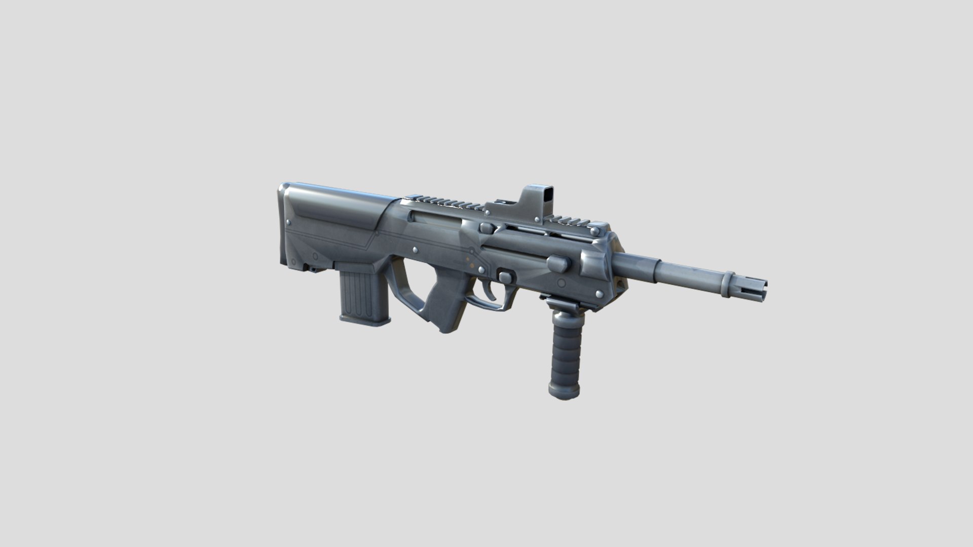 3D PDR Gun II Low Poly-Game Ready Gun 009 Model - TurboSquid 2108358