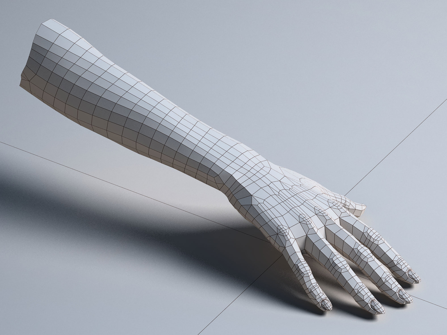female arm 3d 3ds