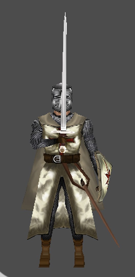 3d Knight Templar Model