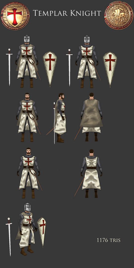 3d Knight Templar Model