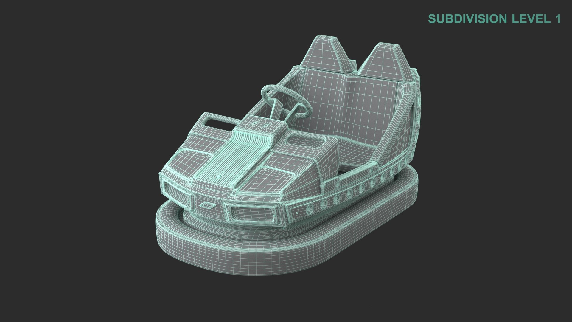 Bumper Car Model - TurboSquid 2158666