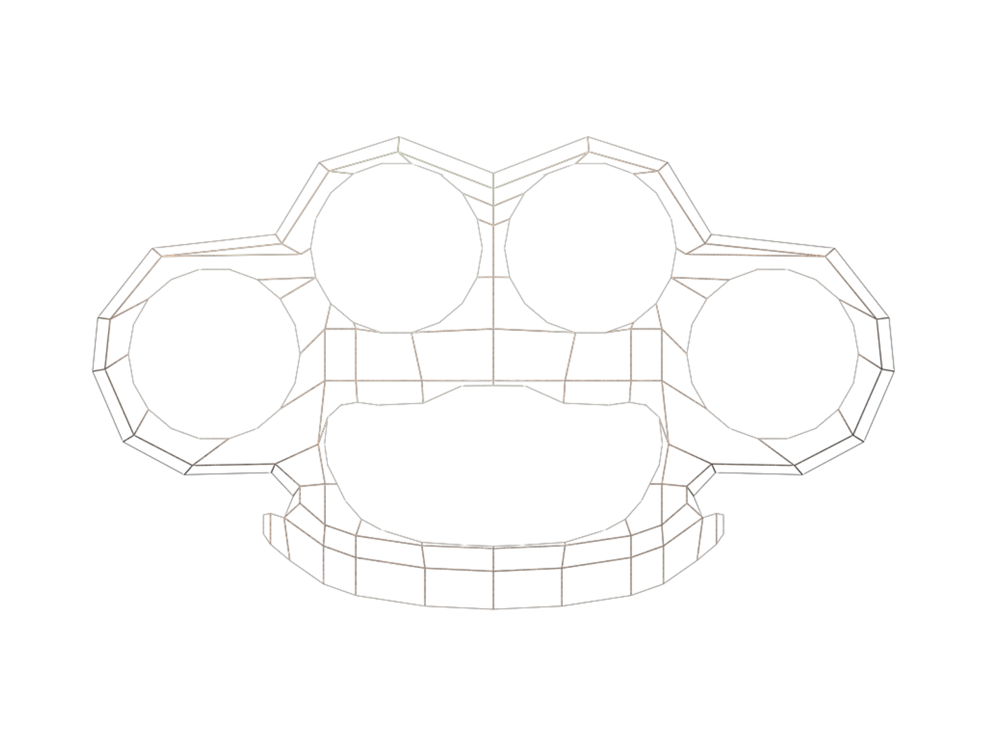3d model brass knuckles