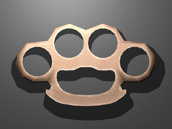 3d model brass knuckles