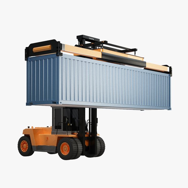 toyota forklift container 3d max