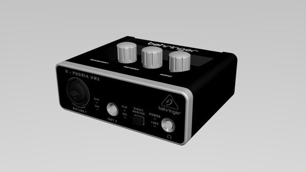 modelo 3d Behringer U-Phoria UM2 - TurboSquid 1151587