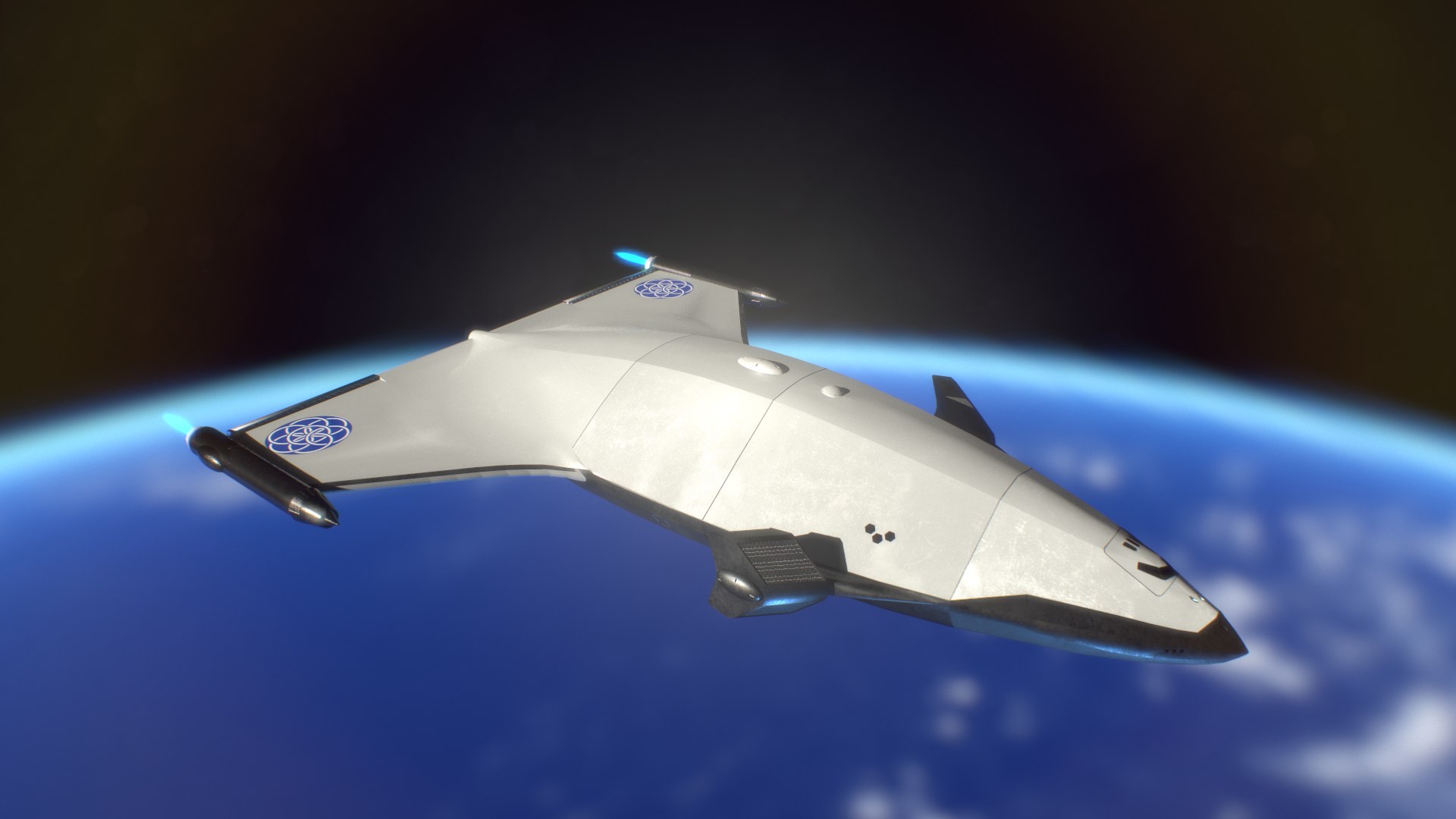 3D electric vtol space - TurboSquid 1295055