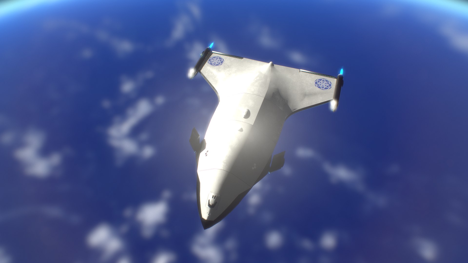 3D electric vtol space - TurboSquid 1295055