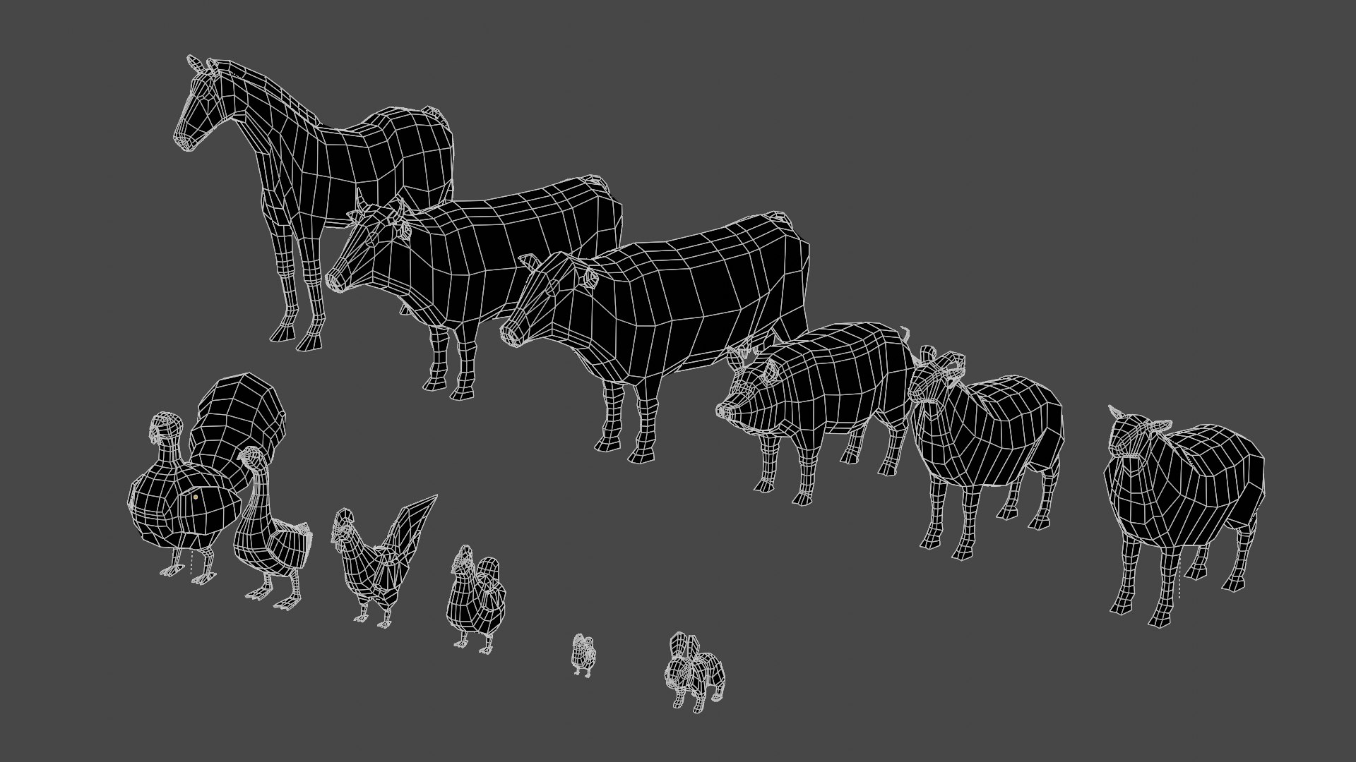 3D Animal Farm - TurboSquid 1676171
