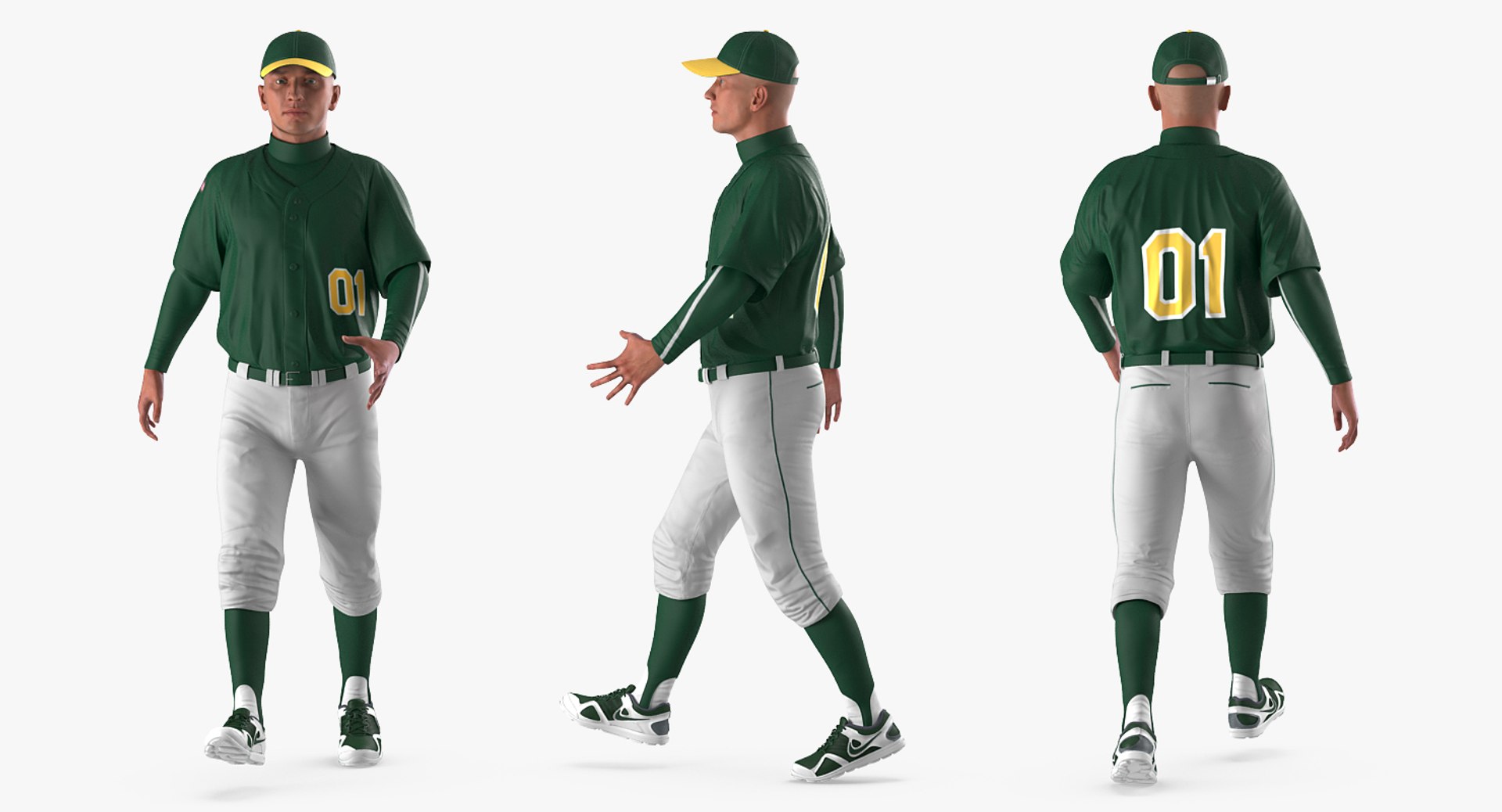 Baseball player rigged generic 3D model - TurboSquid 1153584