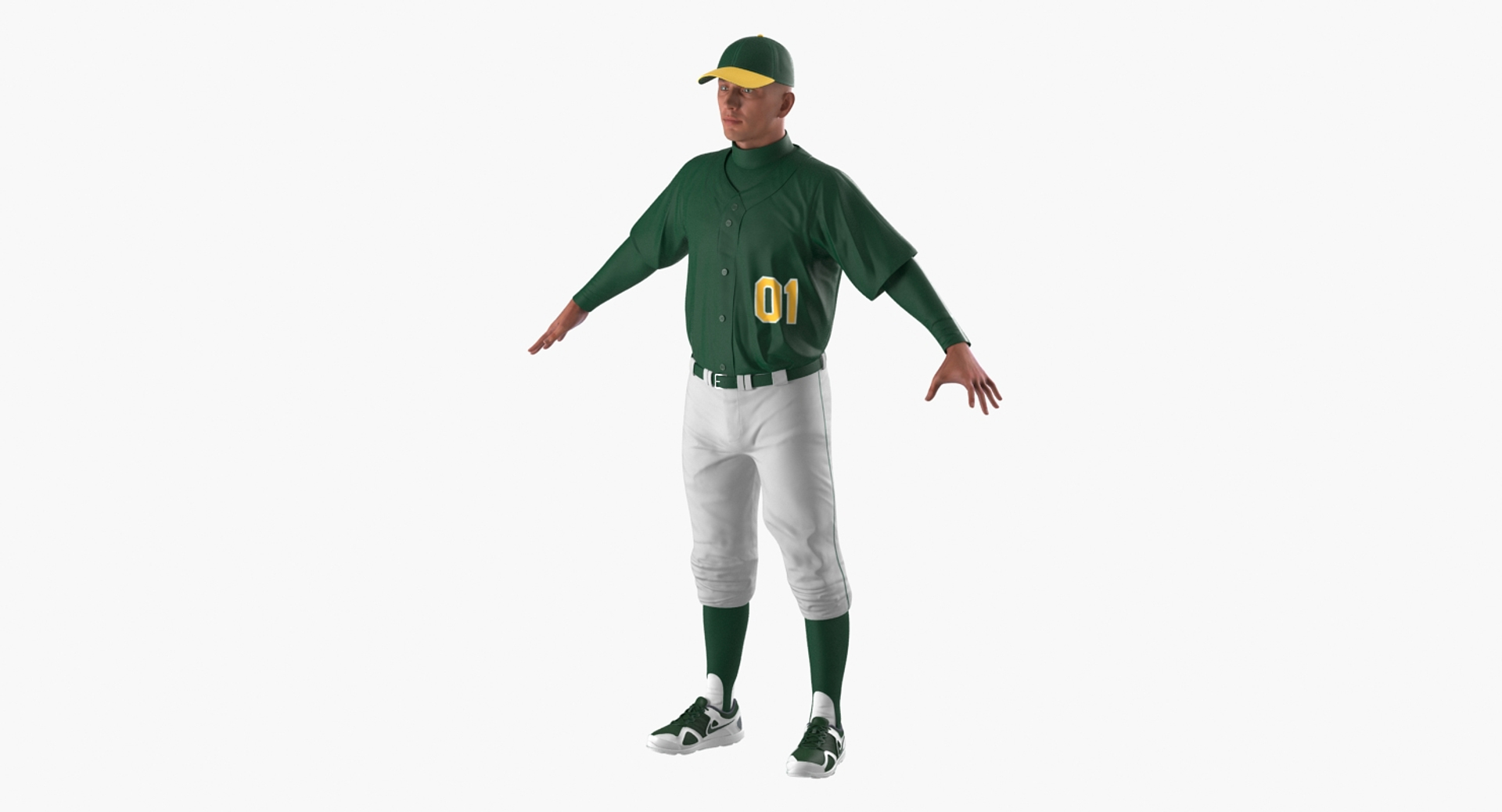 Baseball player rigged generic 3D model - TurboSquid 1153584