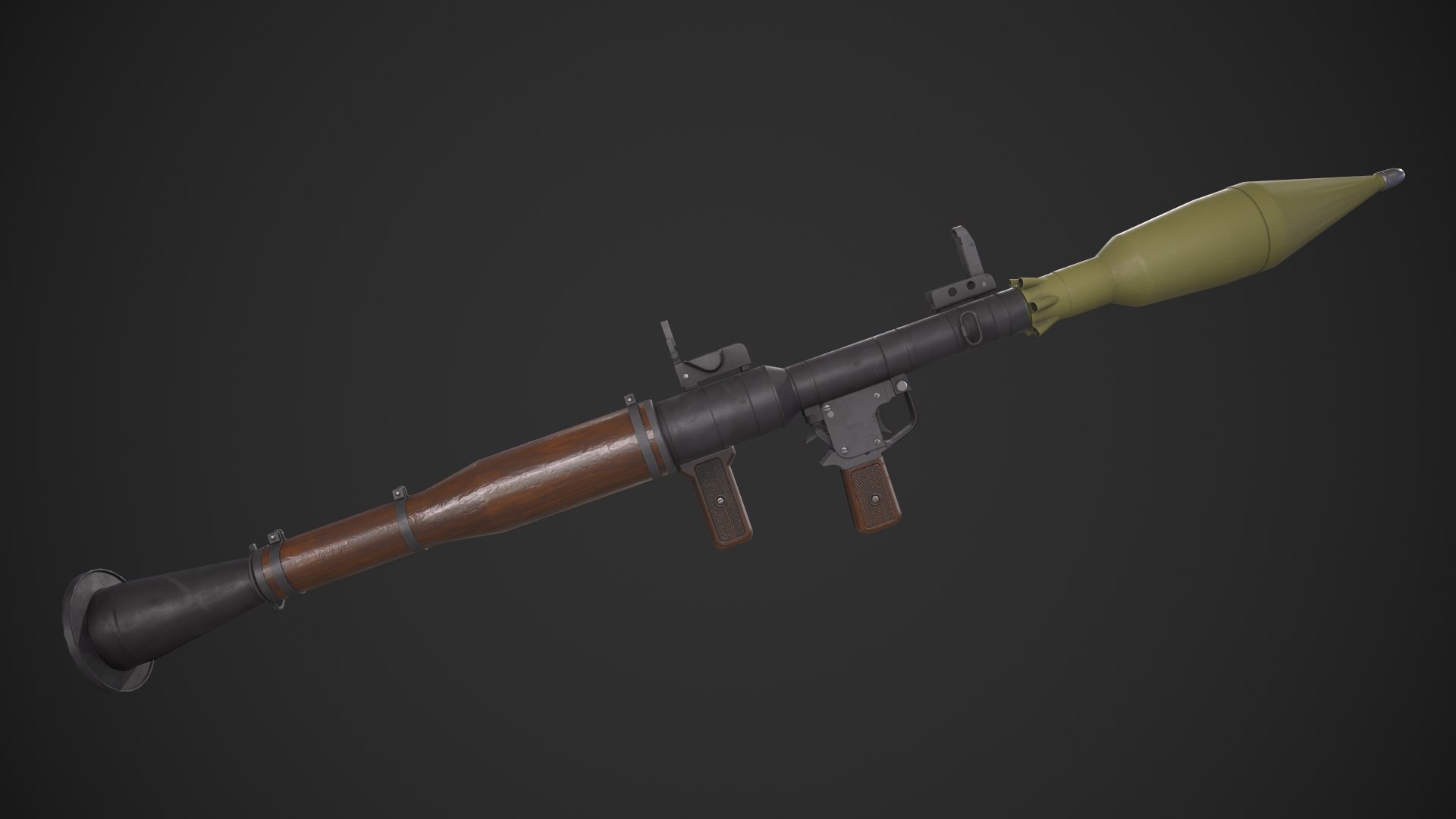 RPG-7 Grenade Launcher Model - TurboSquid 2150667