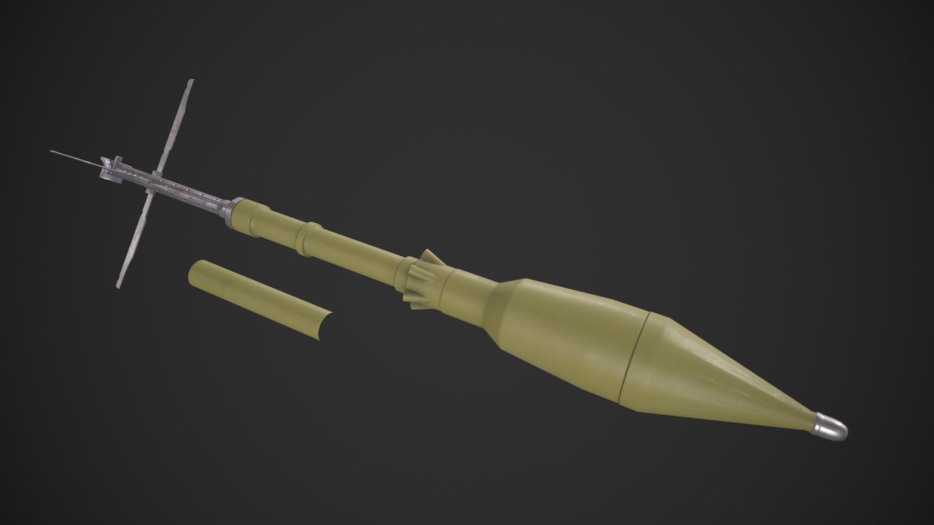 RPG-7 Grenade Launcher Model - TurboSquid 2150667