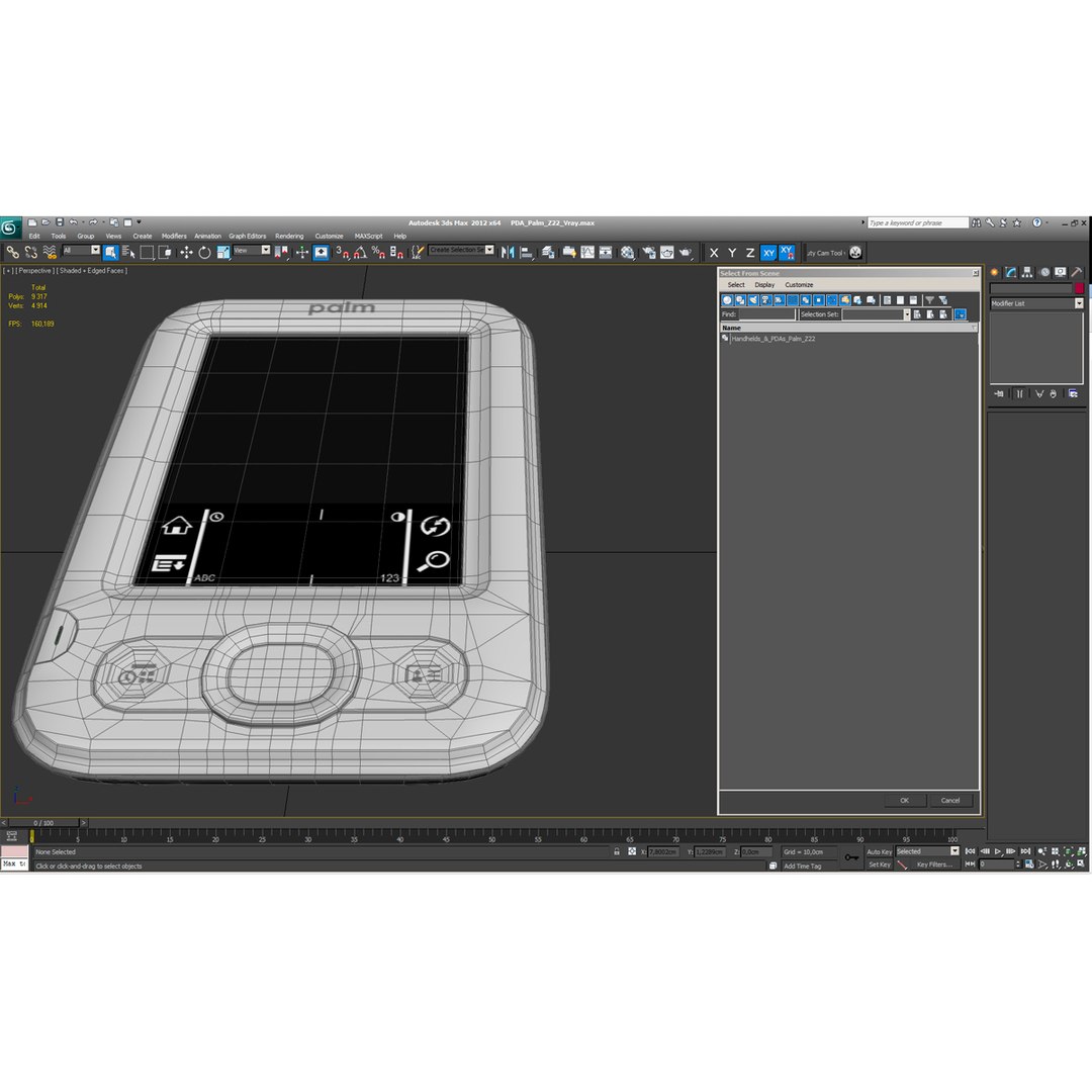 Pda Palm Z22 3d Model
