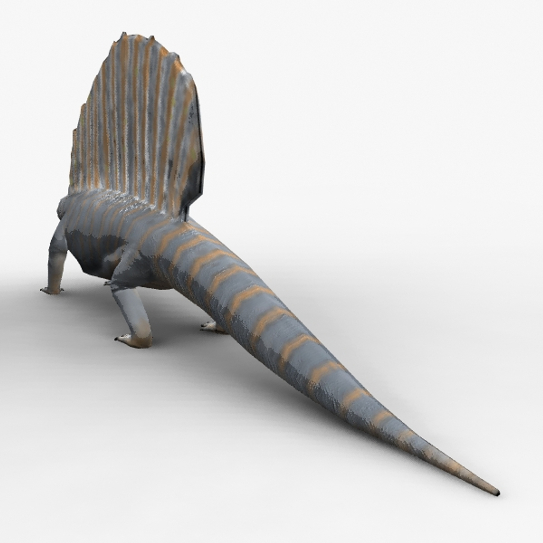 maya rigged edaphosaurus