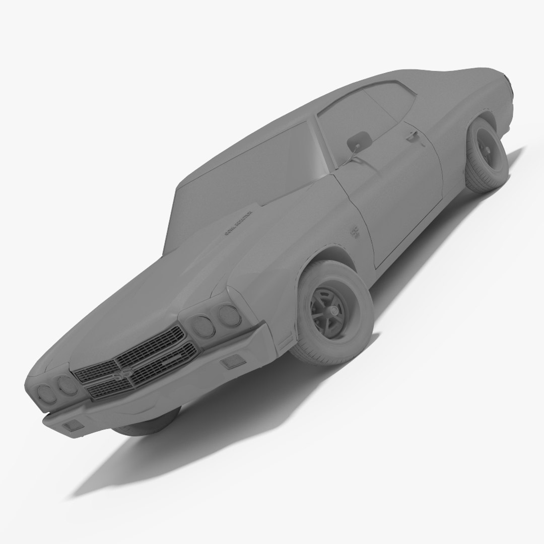 Chevrolet Chevelle Ss 1970 3d Model