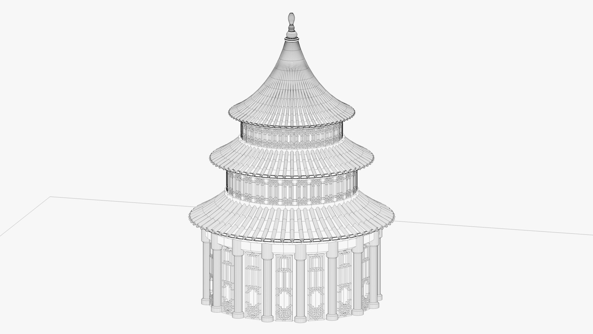 Chinese Ancient Architectural Model Temple Of Heaven And Forbidden City ...
