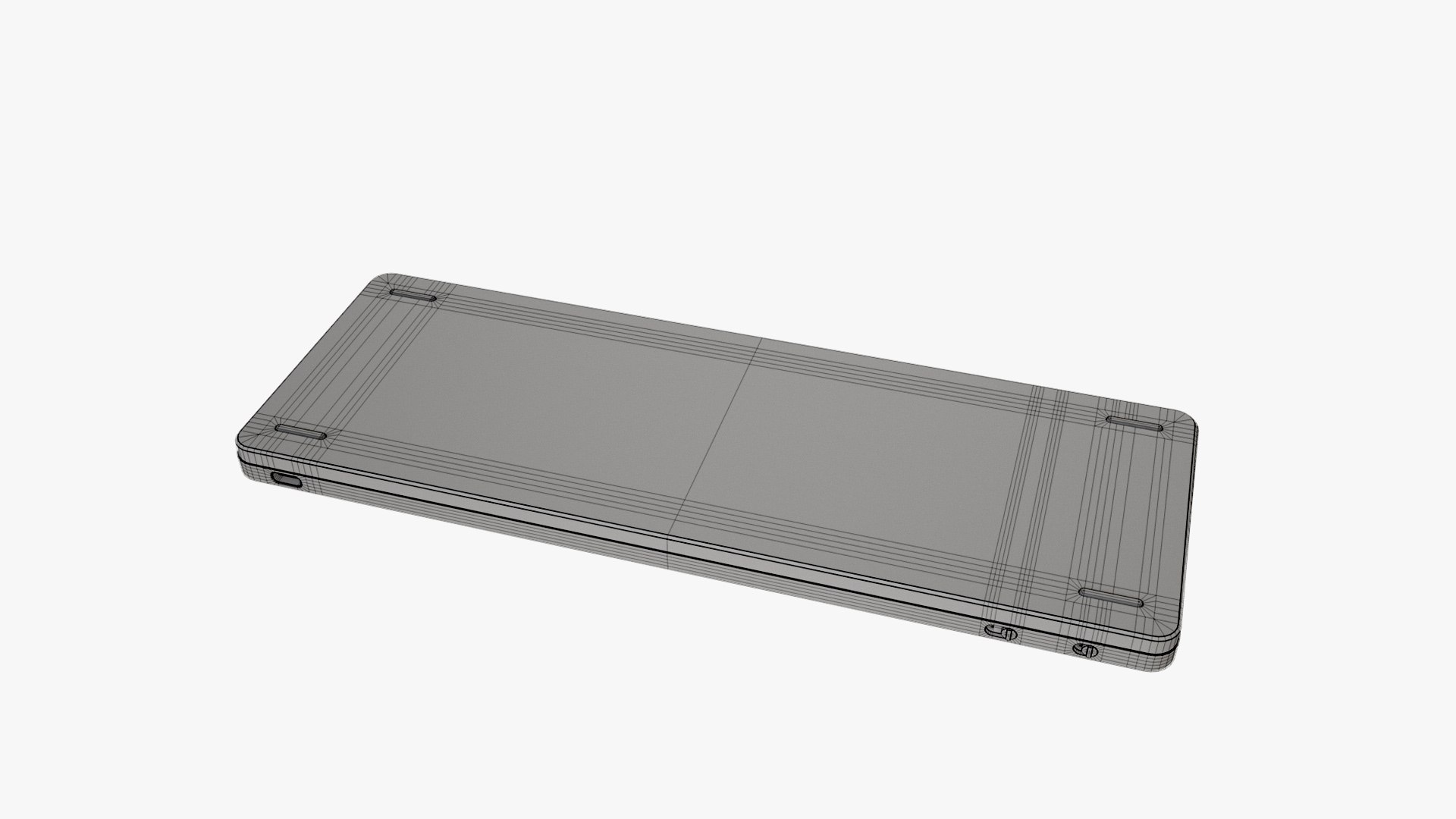 60-Percent Layout Keyboard Grey 3D model - TurboSquid 2074401