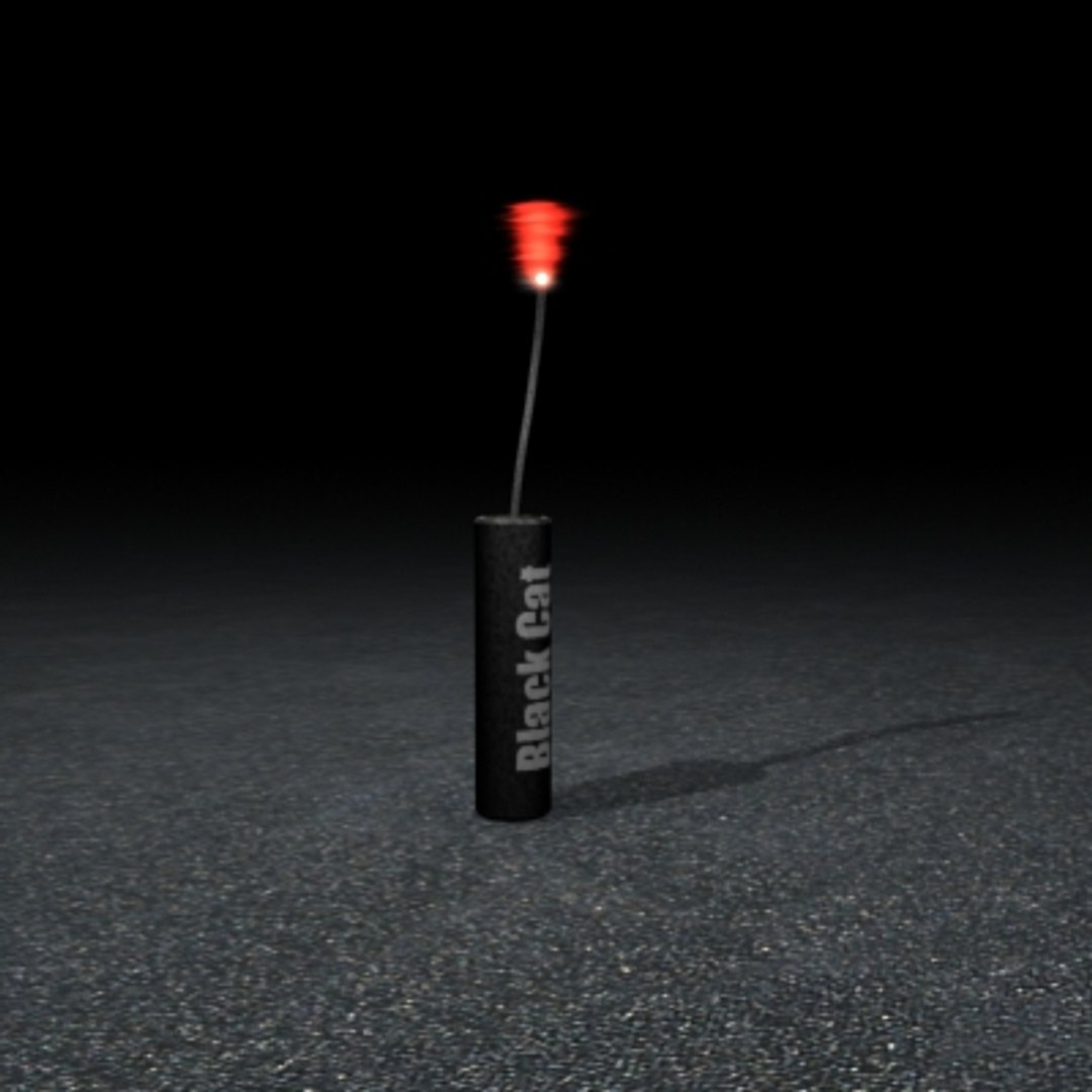 3d exploding firecracker