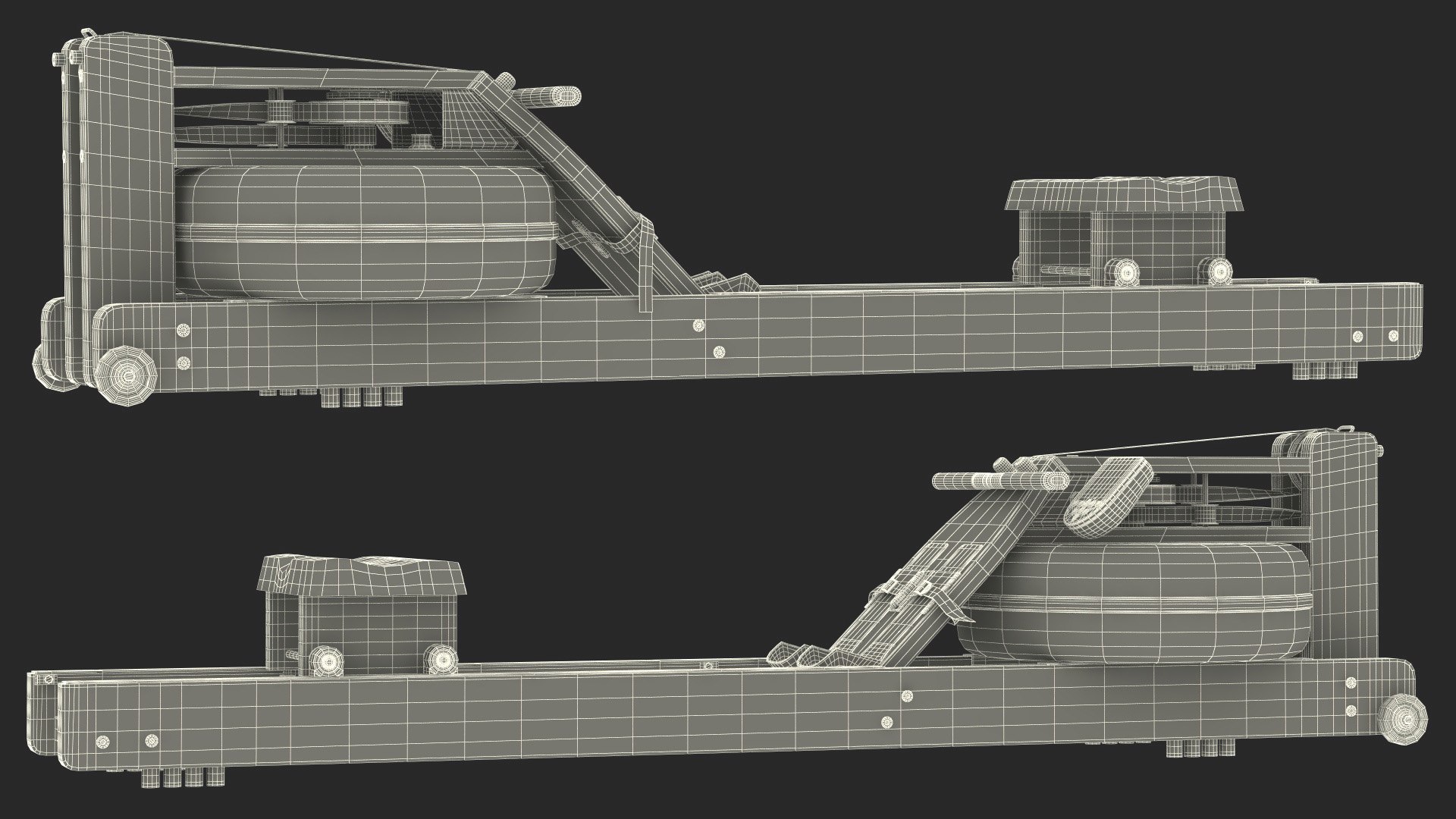 3D Rowing Simulator Wooden - TurboSquid 2070727