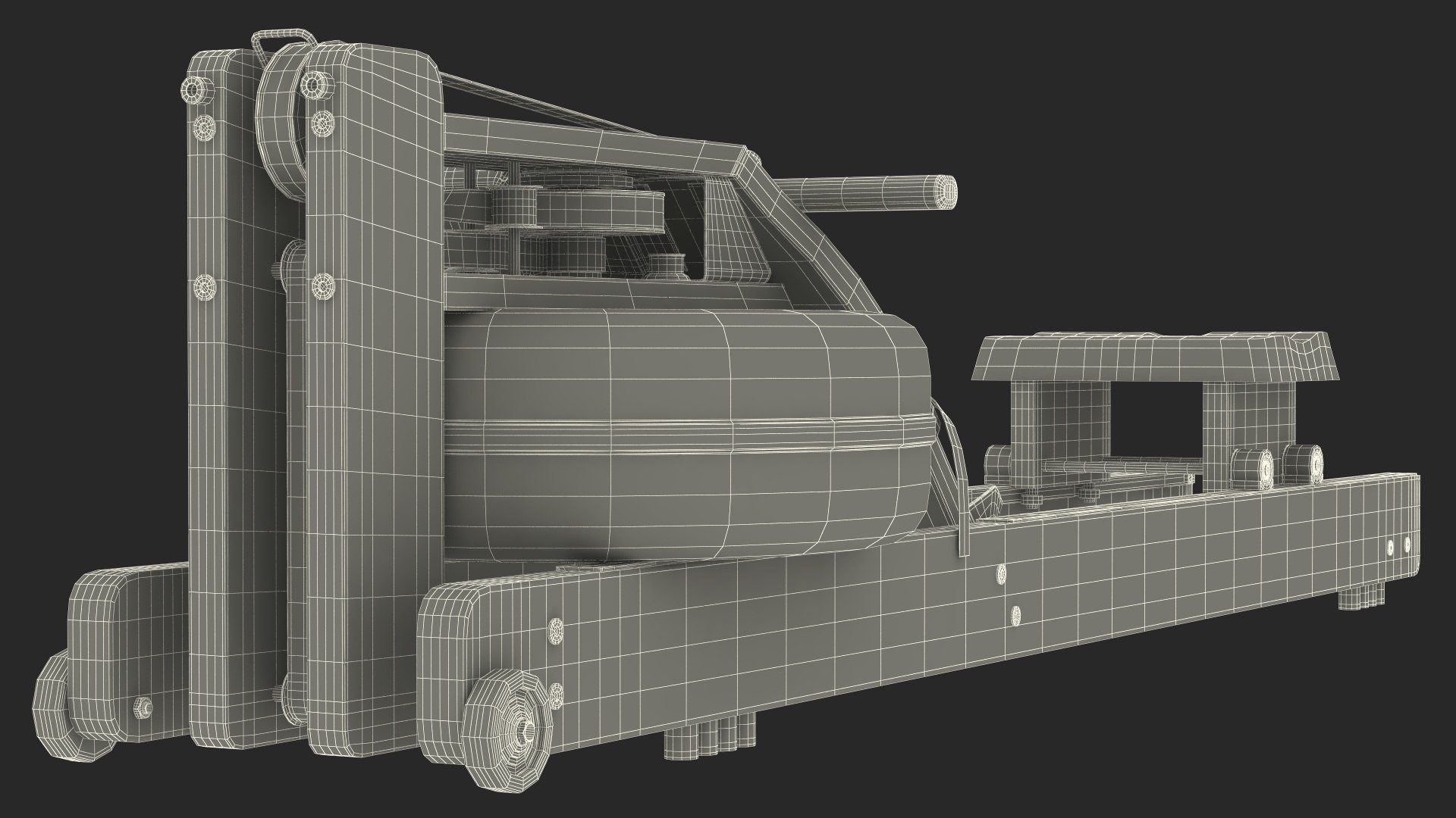 3D Rowing Simulator Wooden - TurboSquid 2070727