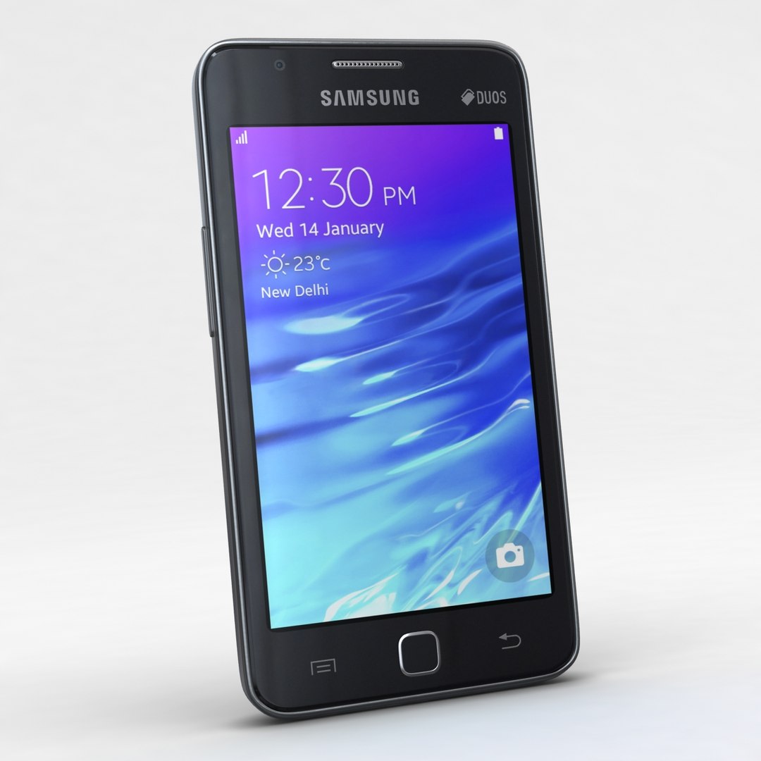 Samsung Z1 Black 3d Model