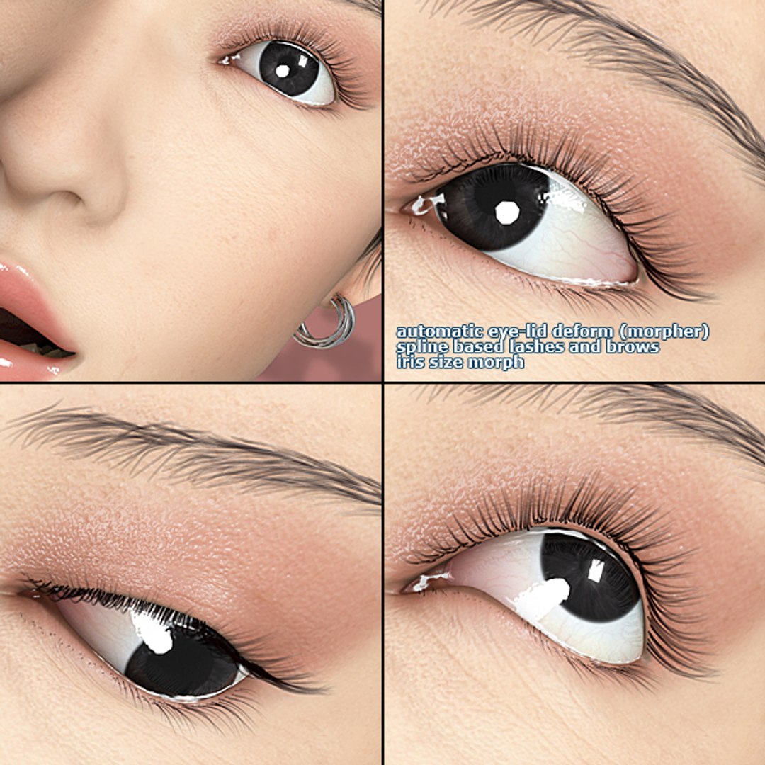 Hair 3 Mika Max9 3d Model