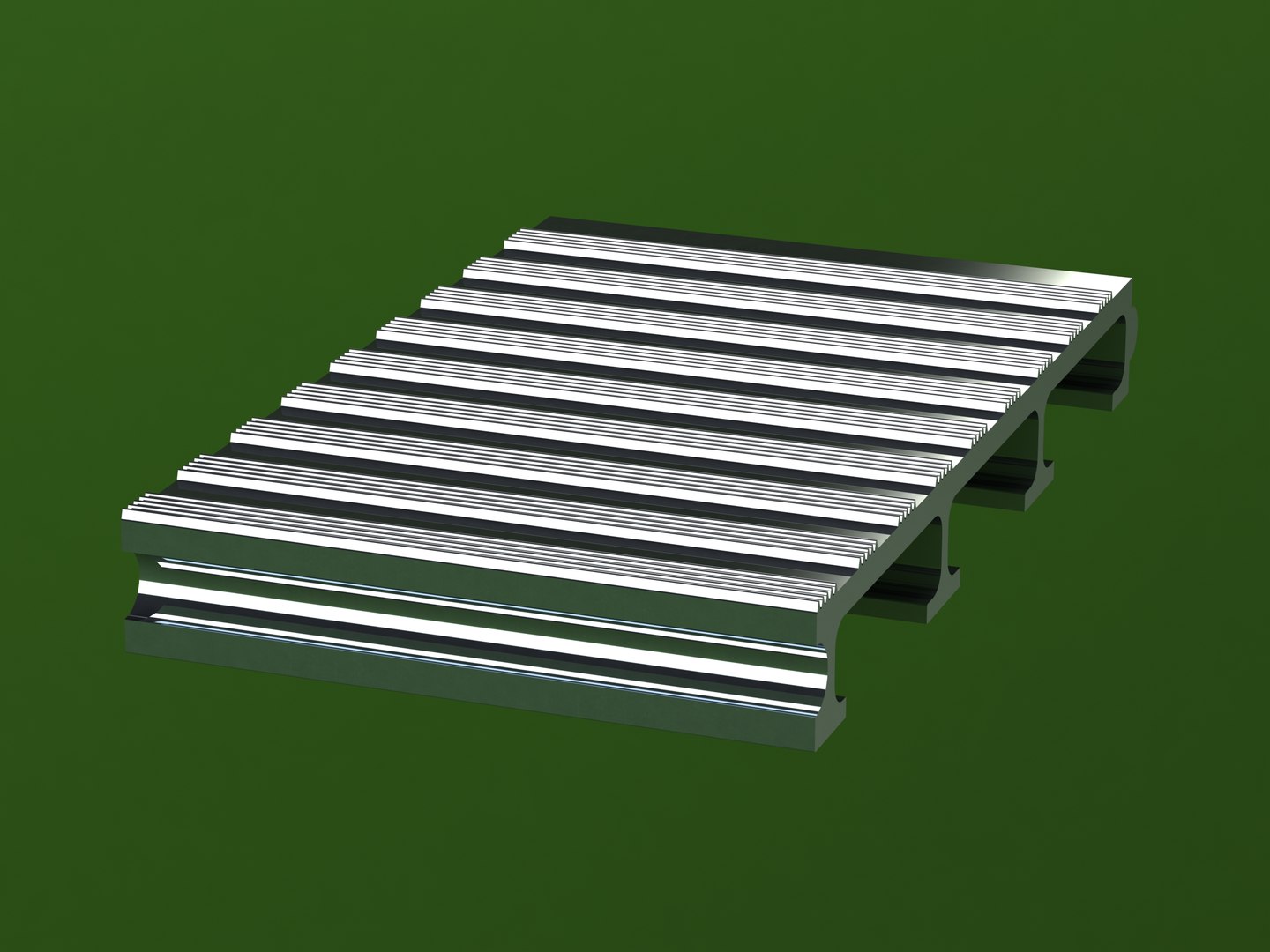 Aluminum Extruded Trailer Flooring model - TurboSquid 2161572