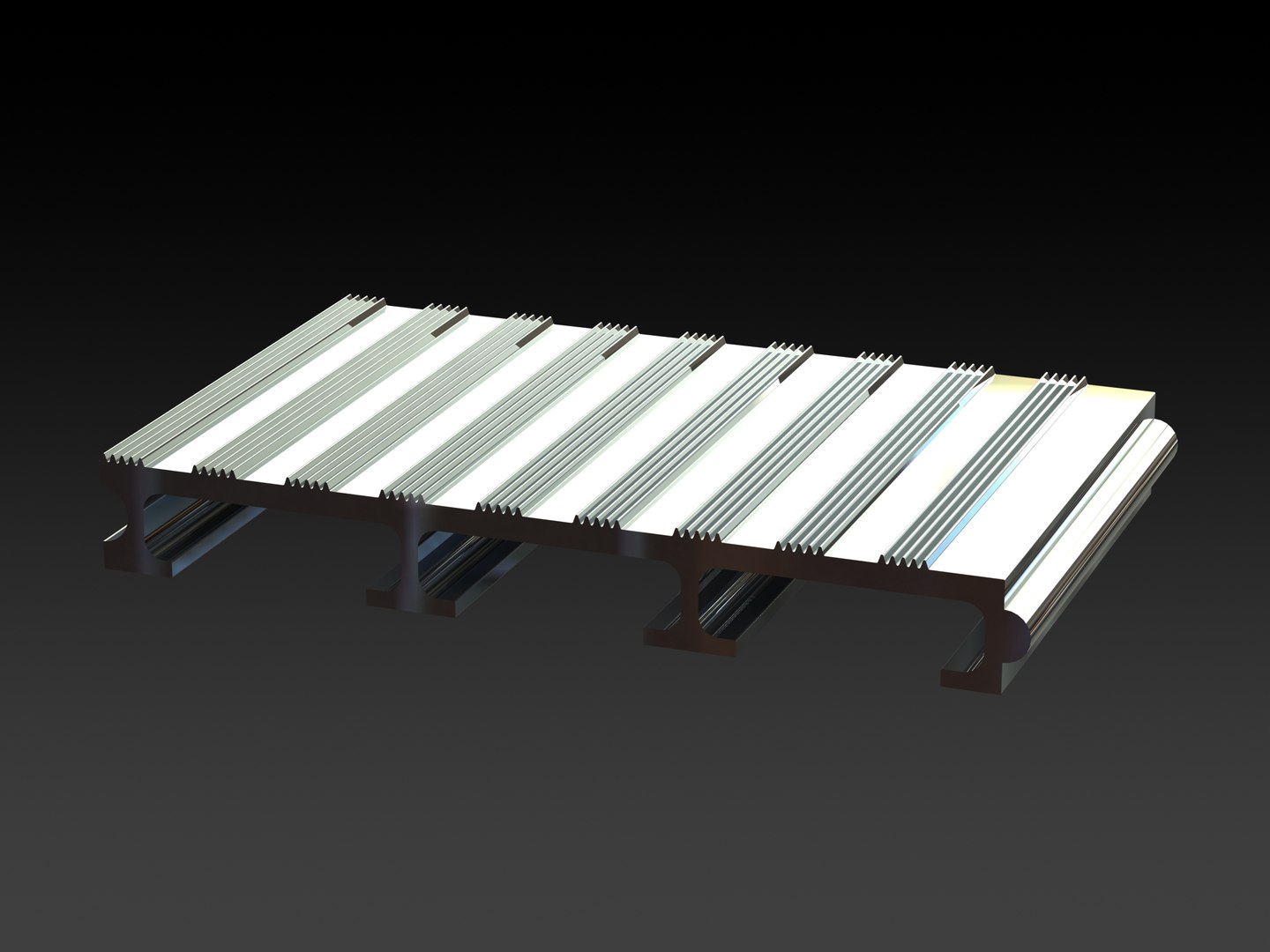 Aluminum Extruded Trailer Flooring model - TurboSquid 2161572