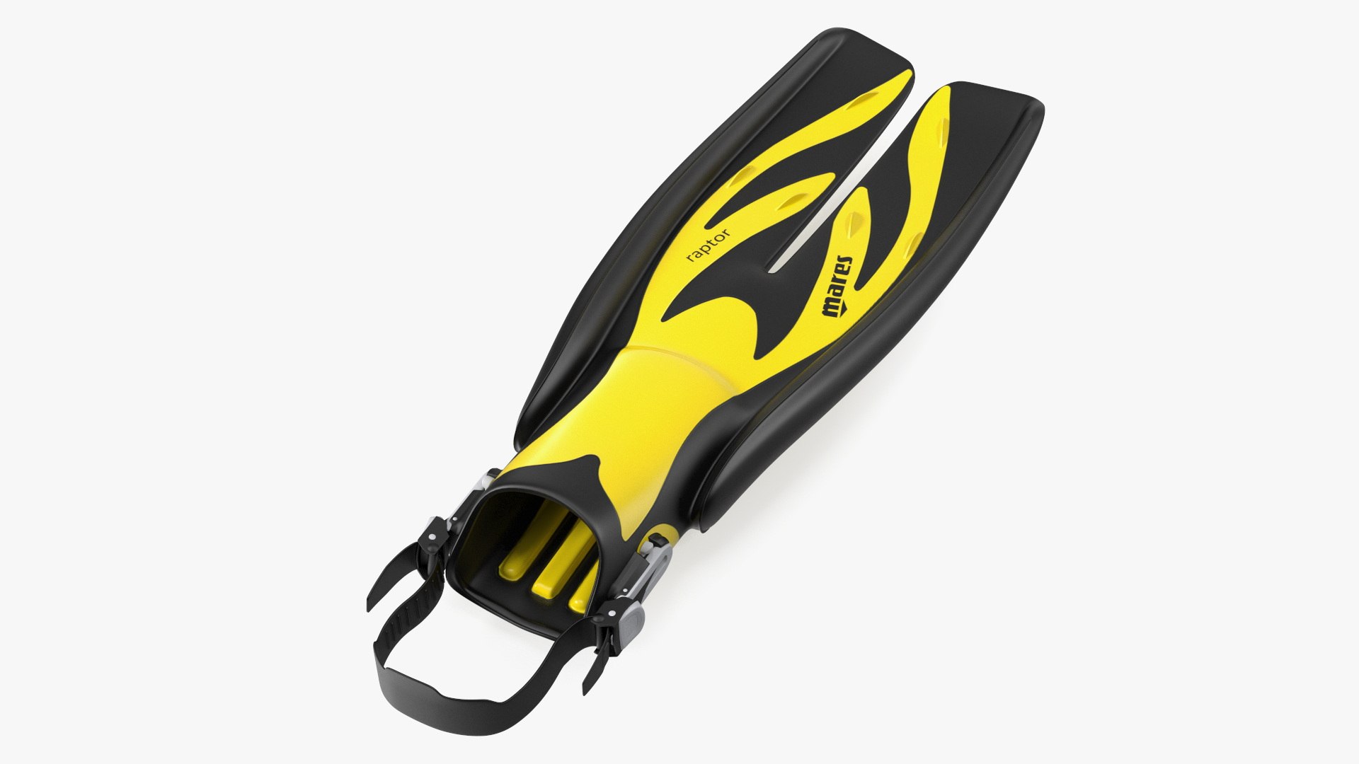 Open Heel Split Fin Yellow 3D model - TurboSquid 2147247