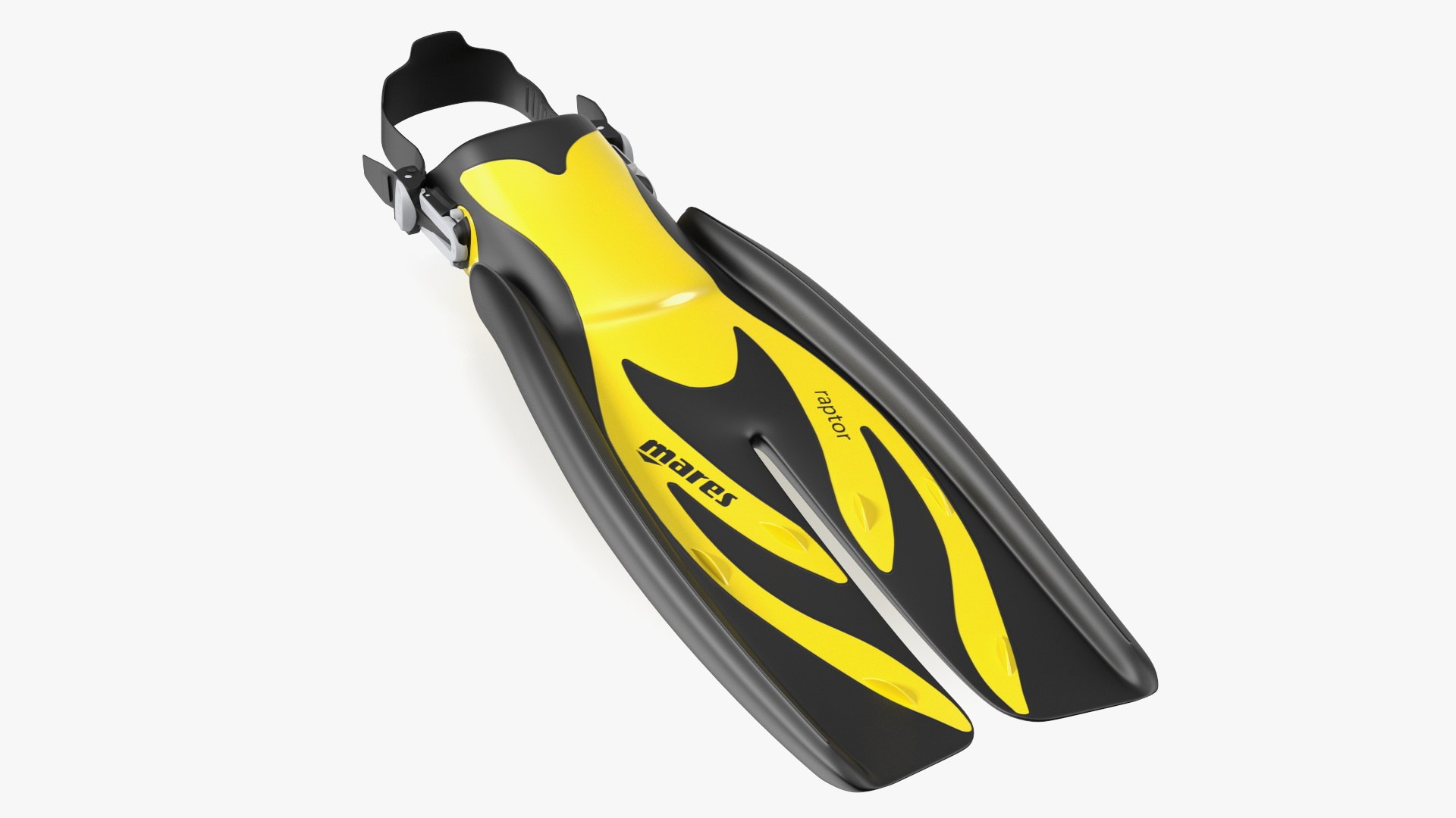 Open Heel Split Fin Yellow 3D model - TurboSquid 2147247