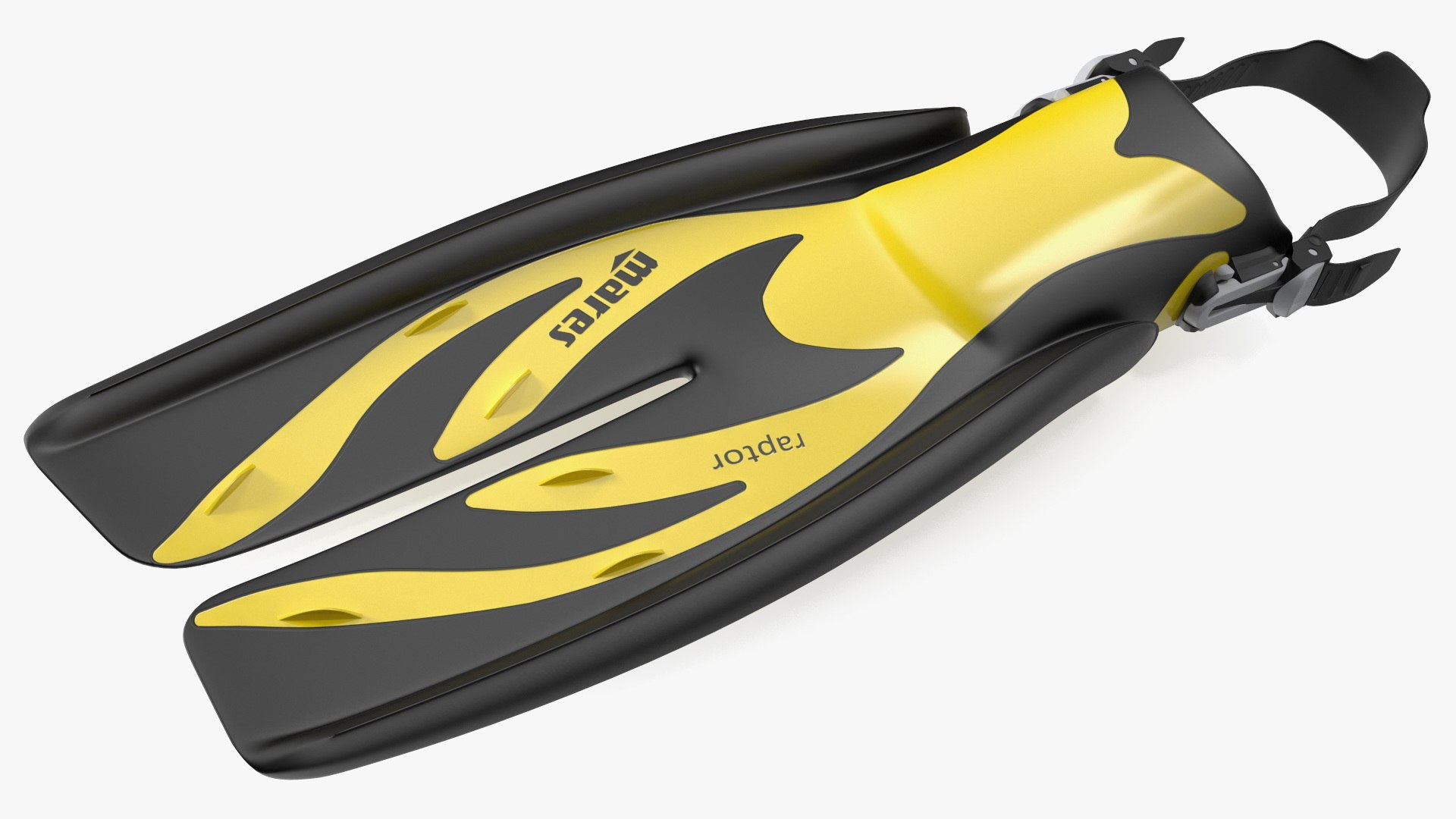 Open Heel Split Fin Yellow 3D model - TurboSquid 2147247