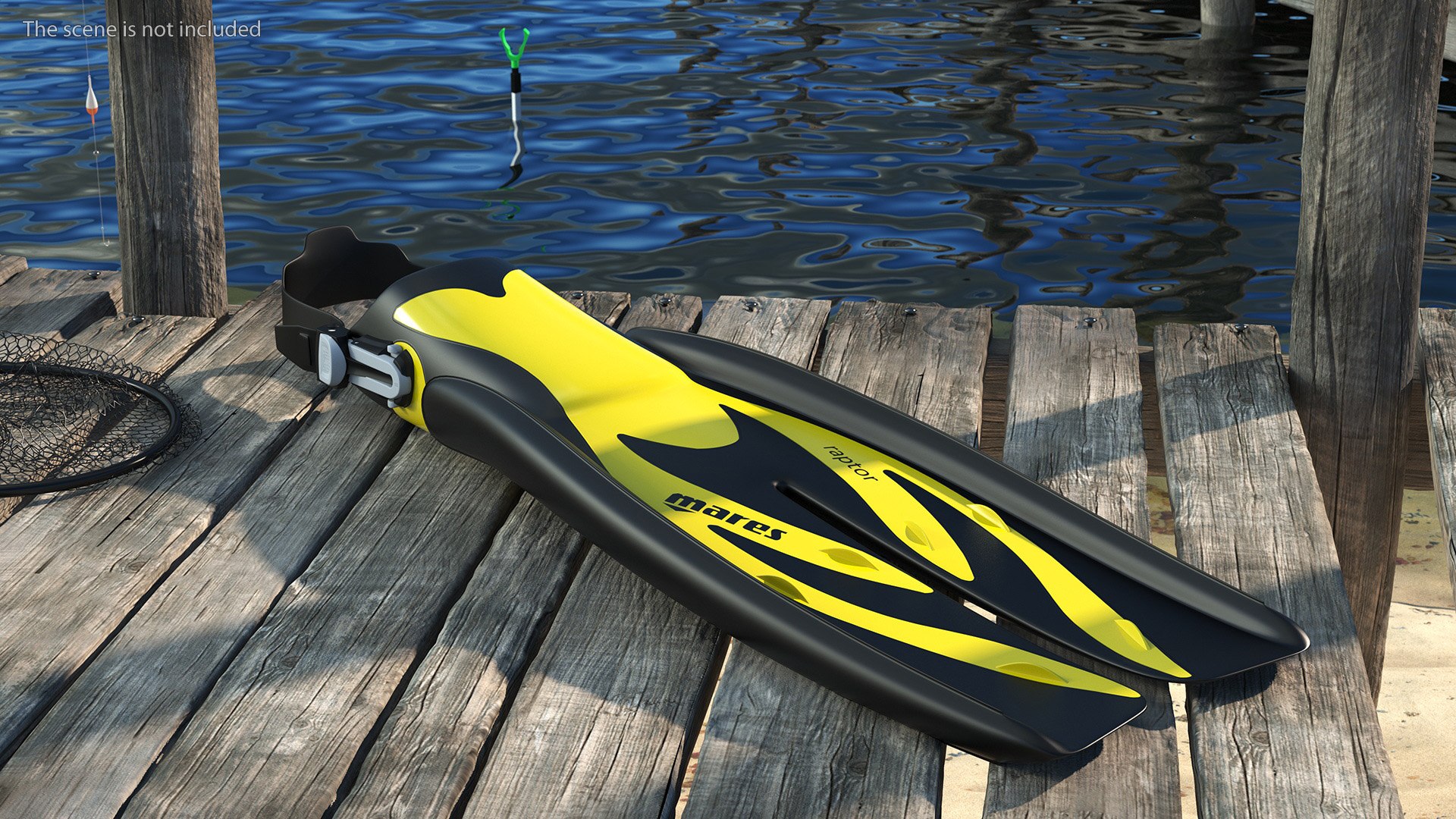 Open Heel Split Fin Yellow 3D model - TurboSquid 2147247