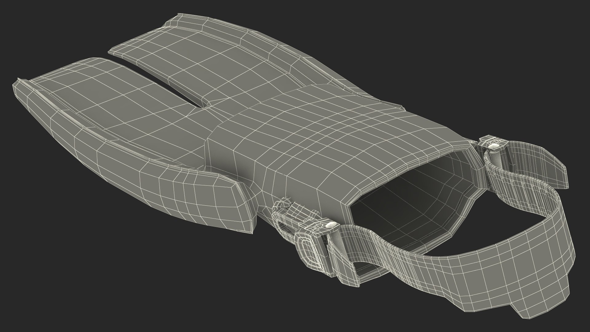 Open Heel Split Fin Yellow 3D model - TurboSquid 2147247