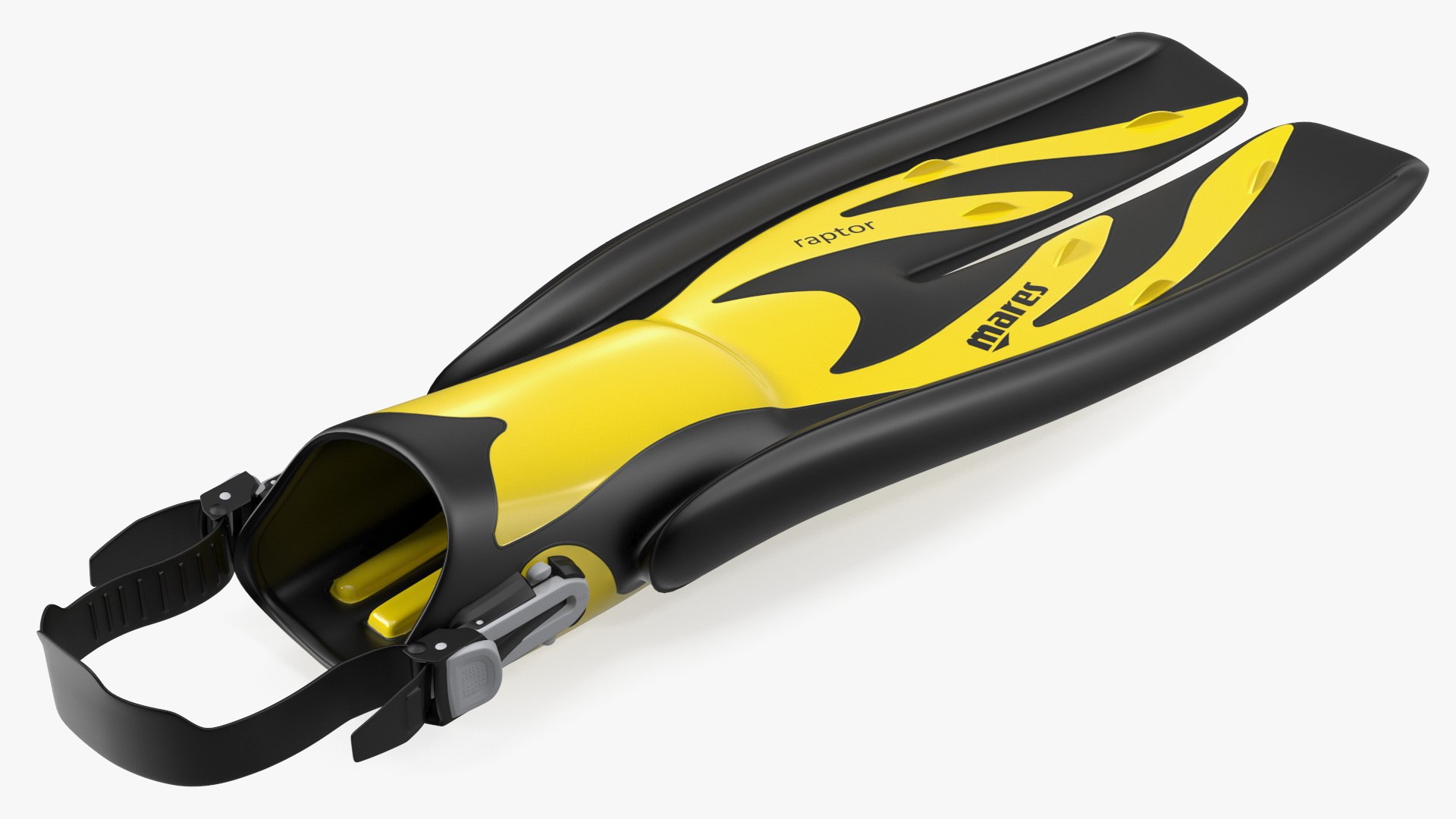 Open Heel Split Fin Yellow 3D model - TurboSquid 2147247