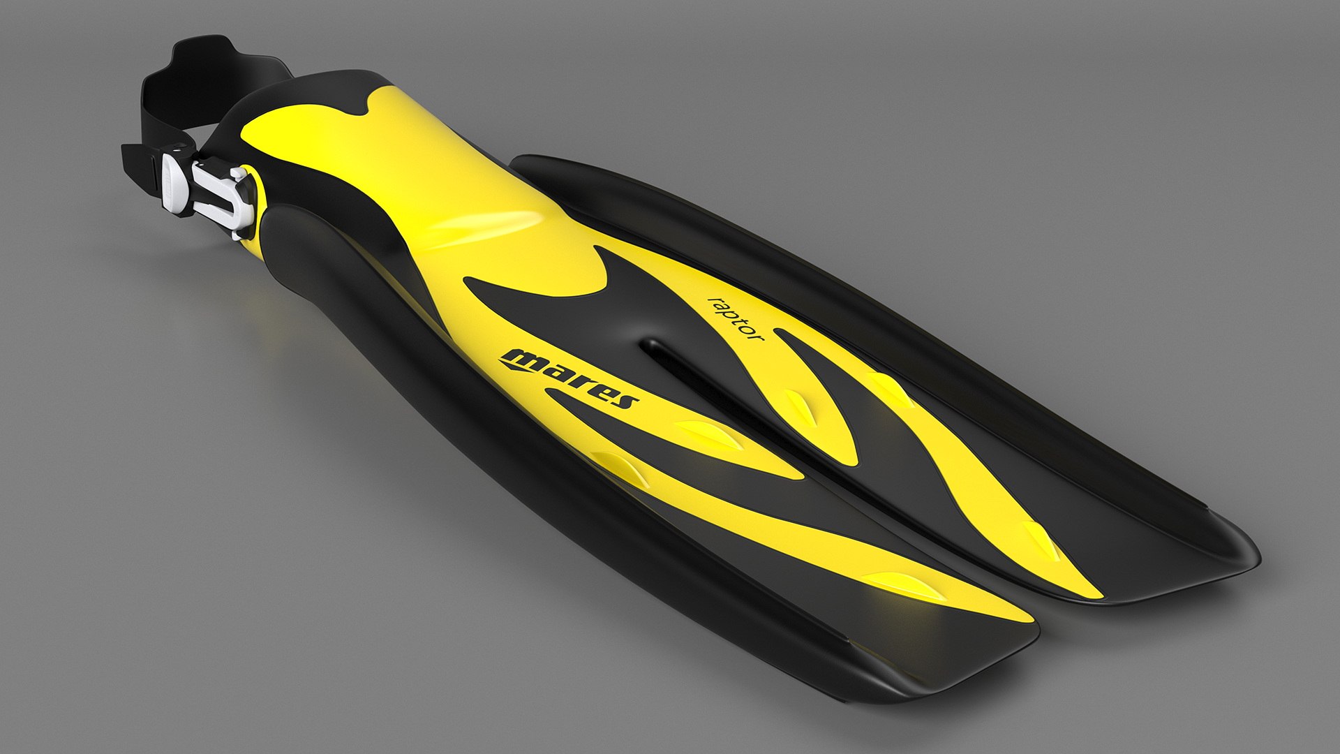 Open Heel Split Fin Yellow 3D model - TurboSquid 2147247