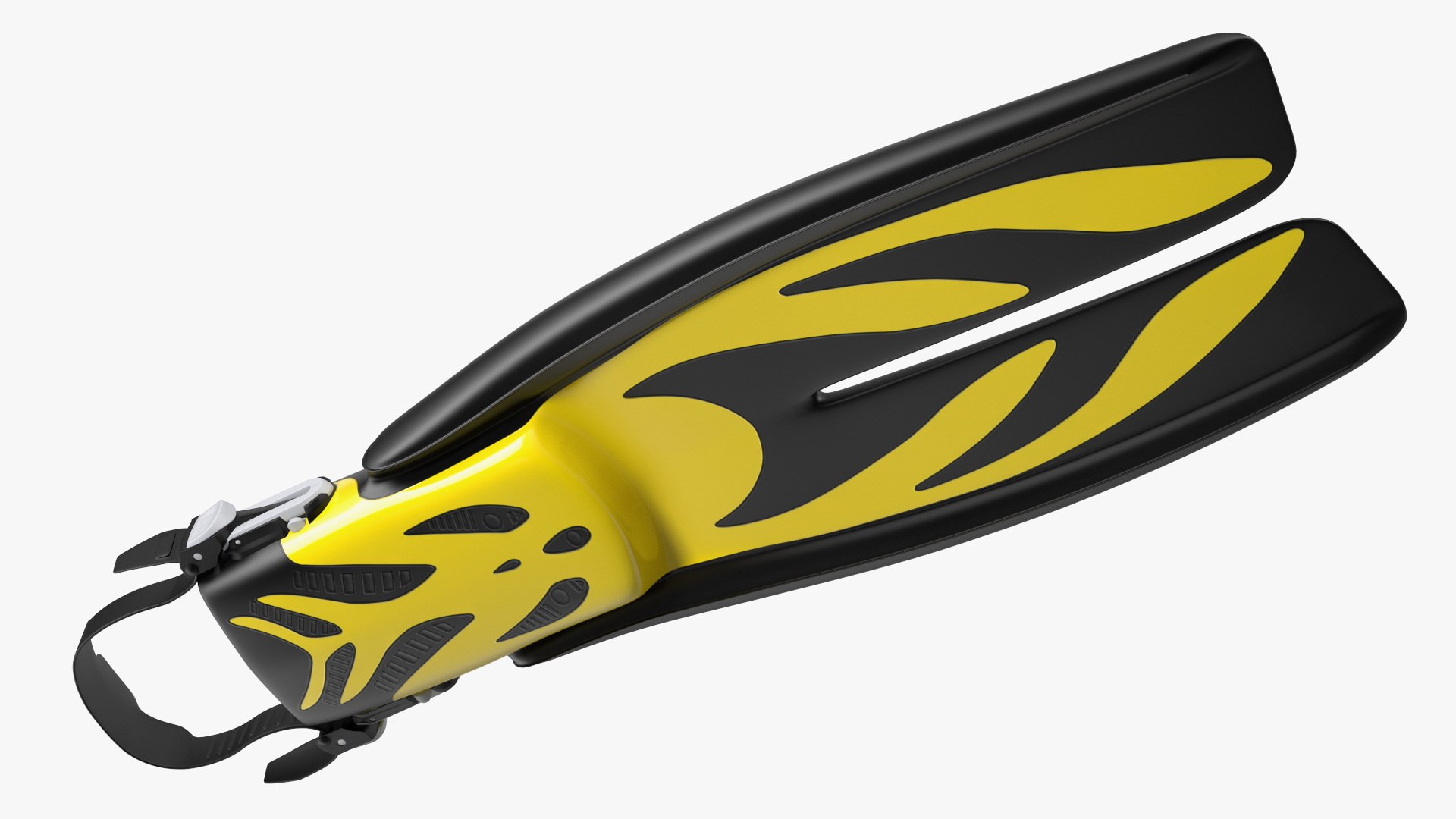 Open Heel Split Fin Yellow 3D model - TurboSquid 2147247