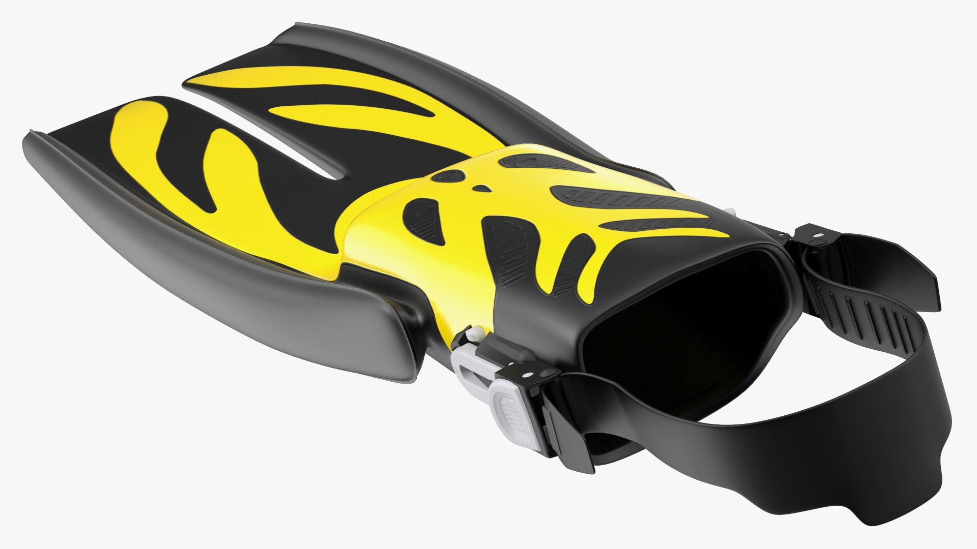 Open Heel Split Fin Yellow 3D model - TurboSquid 2147247