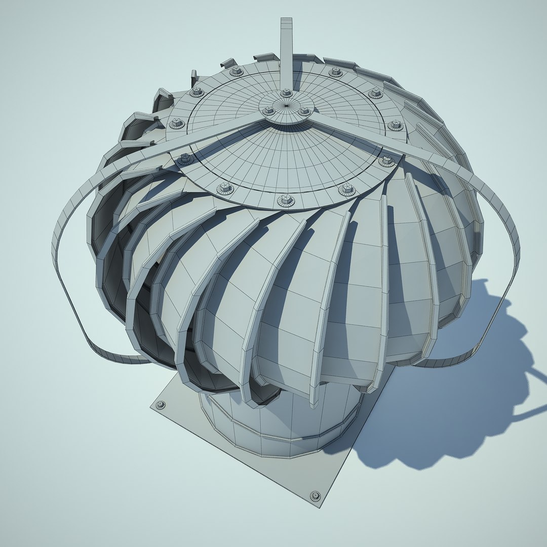 Industrial Roof Turbine 3ds
