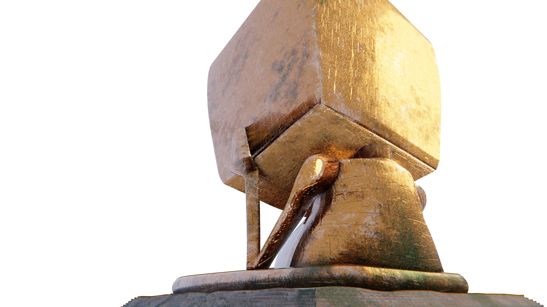 3D Deep Thought Super Computer Sci-fi Gold Model - TurboSquid 1813871