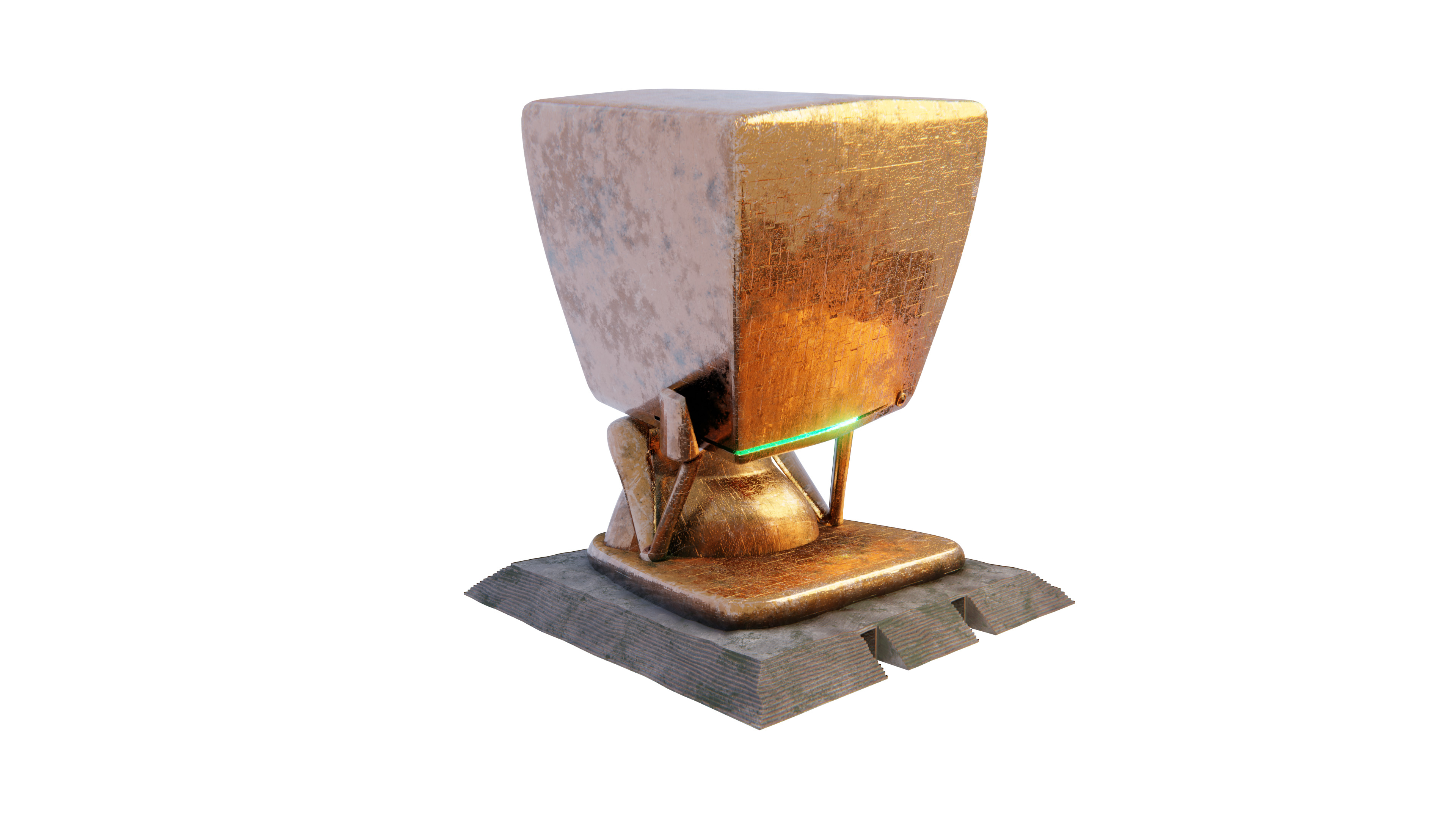 Deep Thought Supercomputer Sci-Fi Gold 3D-Modell - TurboSquid 1813871
