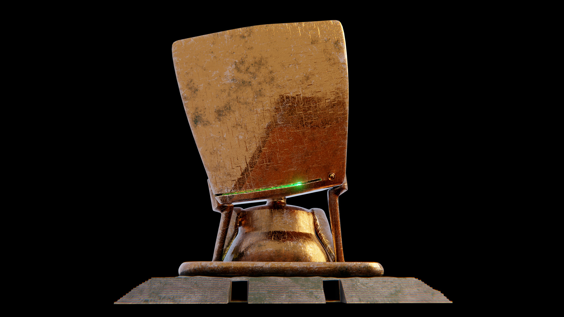 3D Deep Thought Super Computer Sci-fi Gold Model - TurboSquid 1813871