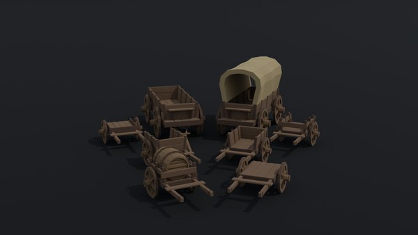 3D Low-poly Cartoon fantasy market Polygonal - TurboSquid 1995349